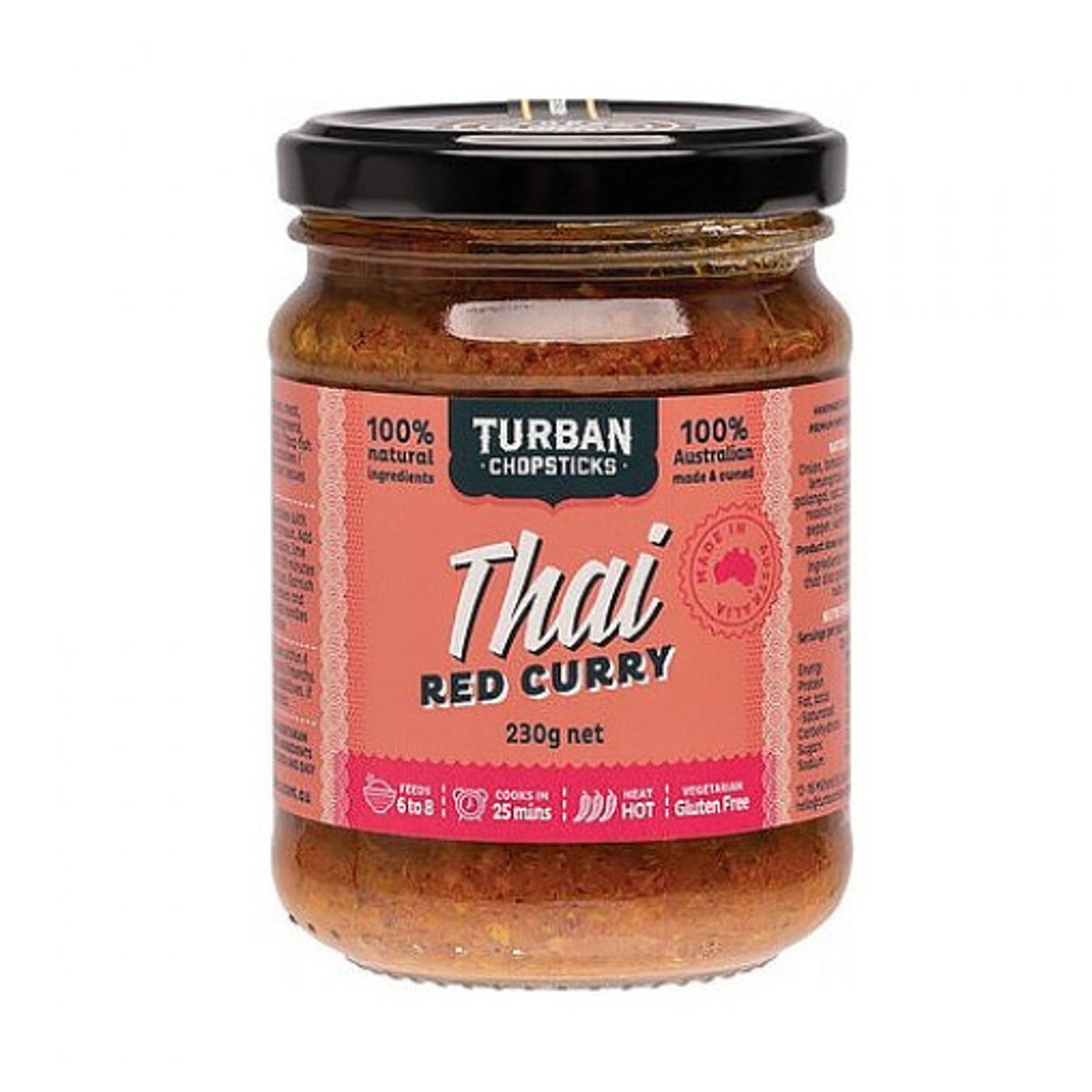 Turban Chopsticks -Curry Paste Thai Red Curry 230g – Rita's Farm Produce