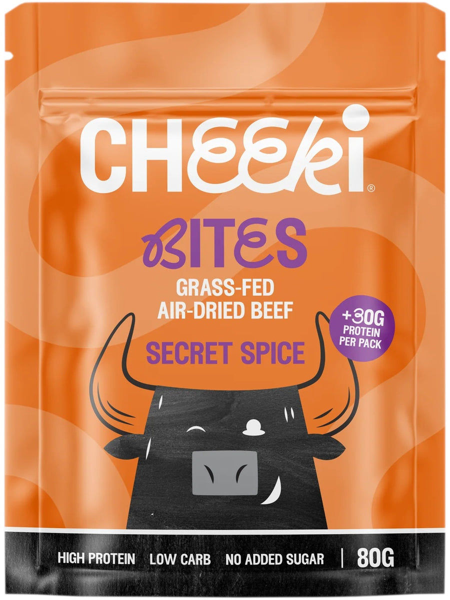 Cheeki Jerky Secret Spice Bites Organic 80g – Rita's Farm Produce
