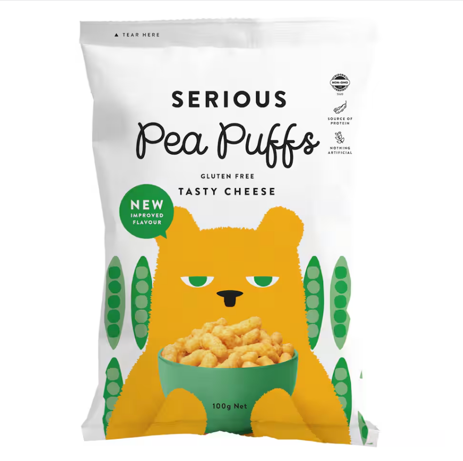 Serious Pea Puff - Tasty Cheese 100g – Rita's Farm Produce