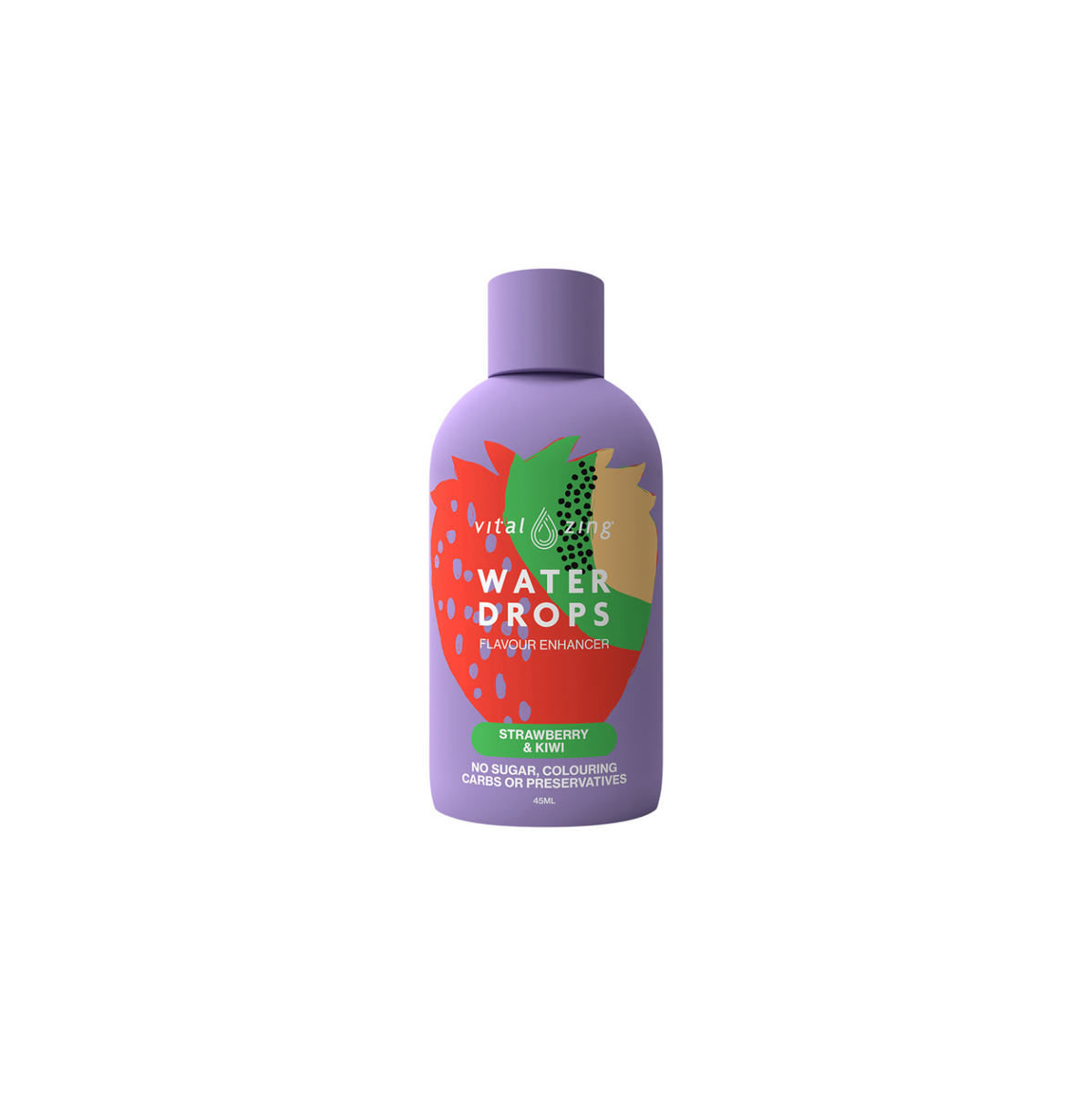 Vital Zing - Water Drops Strawberry&Kiwi 45ml – Rita's Farm Produce