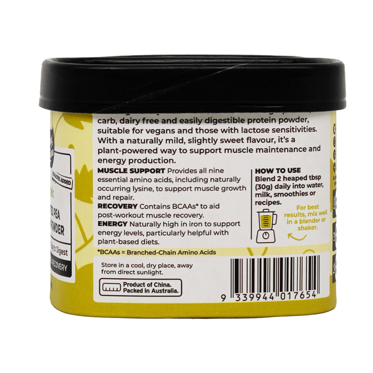 Honest to Goodness - Organic Sprouted Pea Protein Powder 150g – Rita's ...