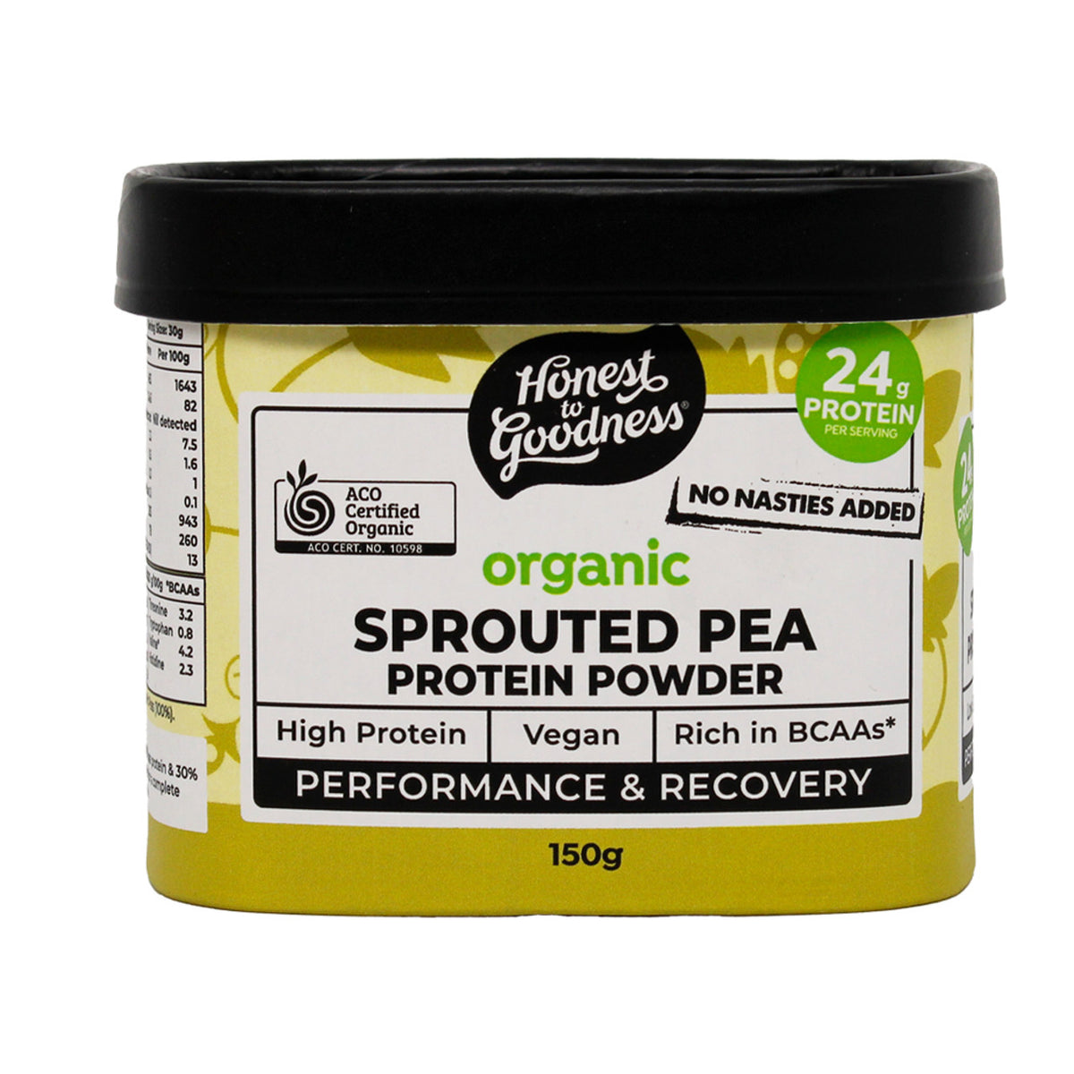 Honest to Goodness - Organic Sprouted Pea Protein Powder 150g – Rita's ...