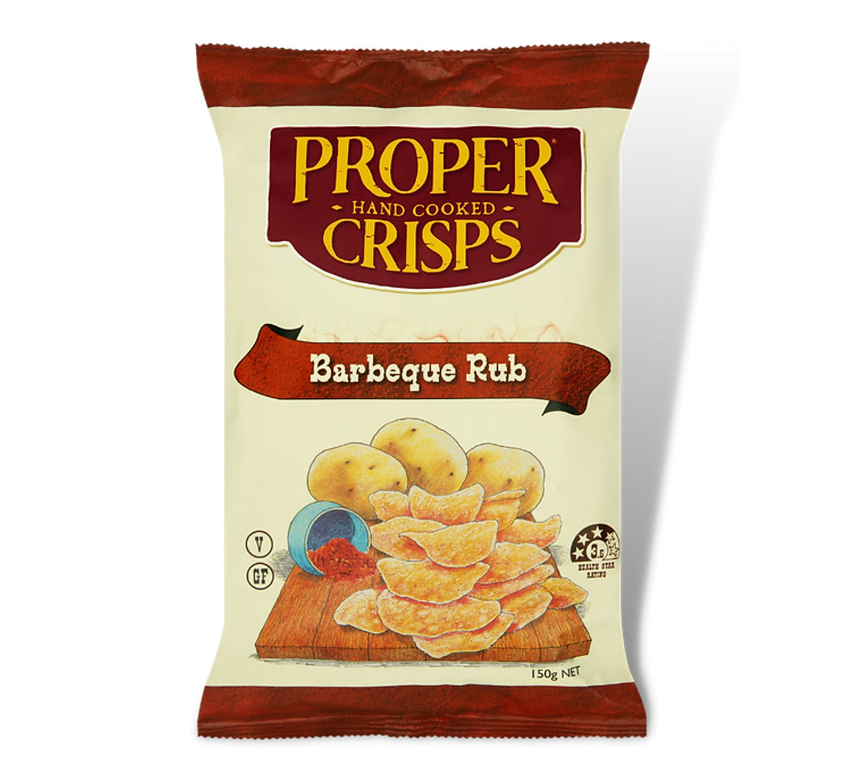 Proper Crisps - Barbeque Rub 150g – Rita's Farm Produce