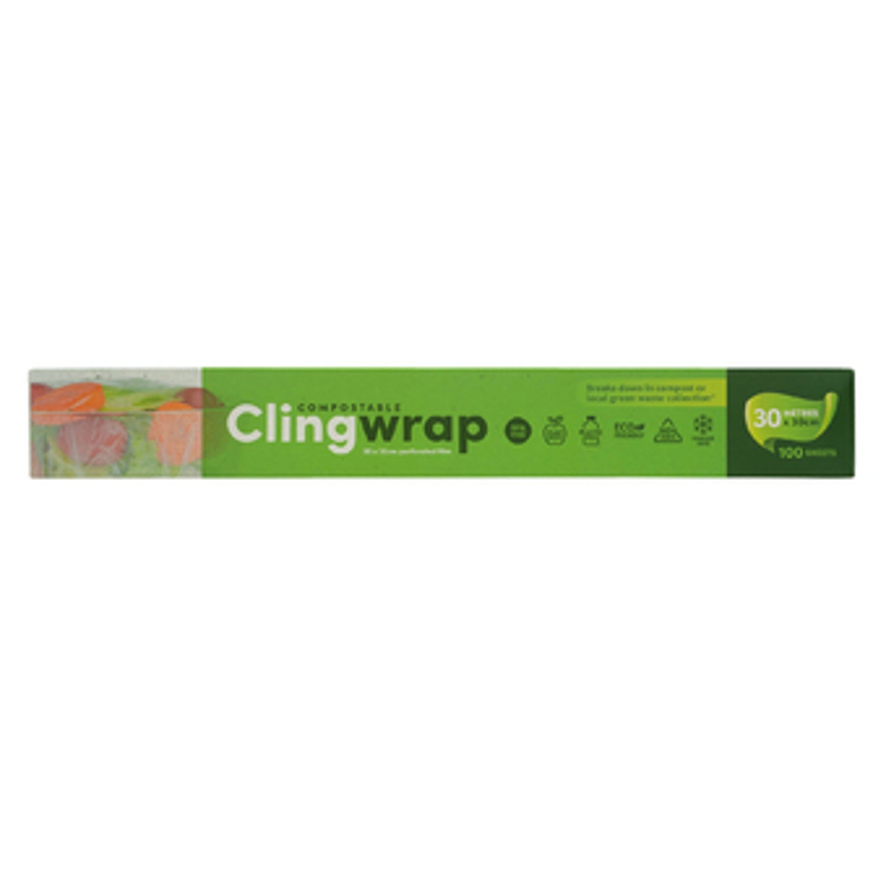 Biotuff - Compostable Cling Wrap 100 x 30cm Sheets x 30m – Rita's Farm ...